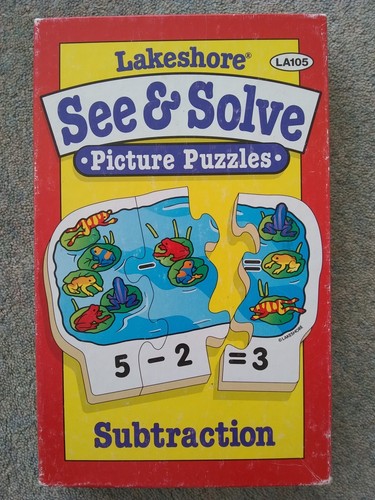 Lakeshore Vintage Childrens Wooden Puzzles x 12 in Original Box, Cats ...