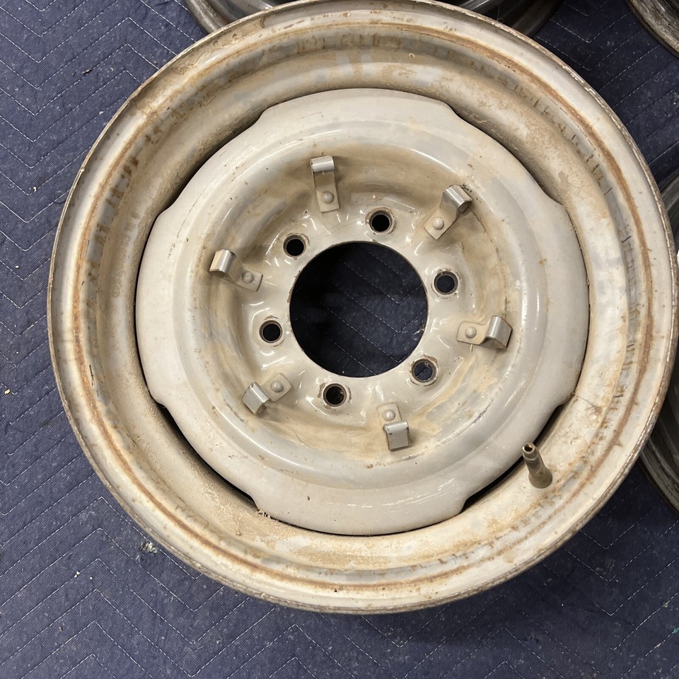 Set Of 4 OEM 15" Steel w/clips Land Cruiser FJ40 FJ45 Toyota 1969-84 ...