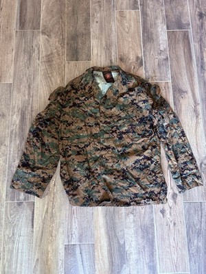 USMC Woodland MARPAT Uniform Blouse Top Medium Regular | eBay