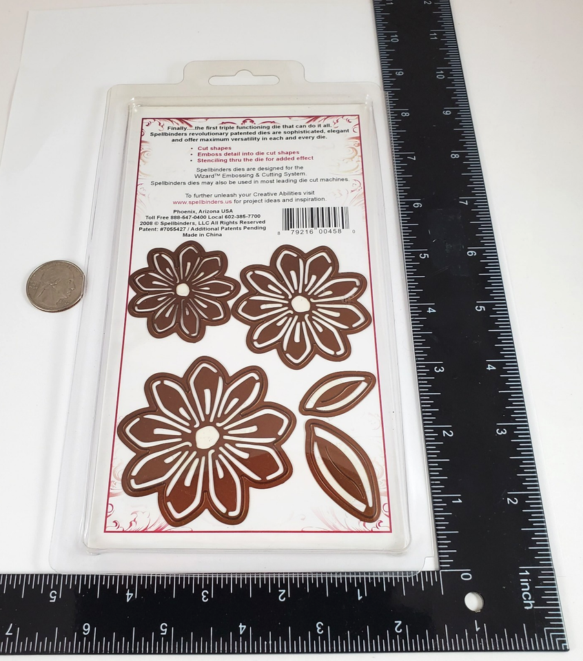 2008 Spellbinders Shapeabilities Daisy Heads Cut Emboss Stencil Die Set ...