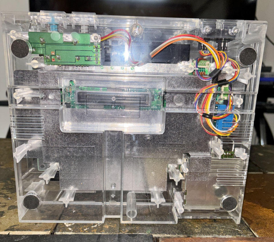 Custom Nintendo NES Console Set w/ Clear Controller n Super Mario Bros ...