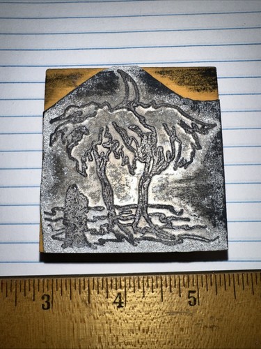 Print Block ( Palm Trees ) Water, Moon Etc. | eBay