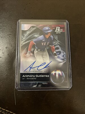 ANTHONY GUTIERREZ 2023 Bowman Platinum TOP PROSPECT AUTO #TOP-12 NM-MT ...