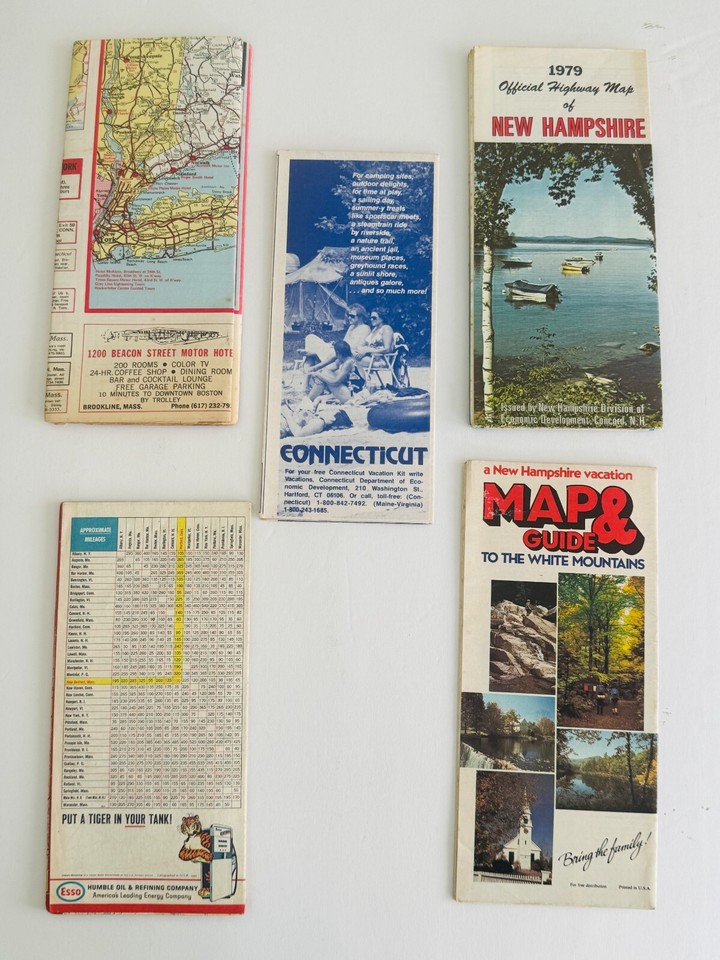 Vintage State Road Maps 1966-1984 Lot Of 5 Maps | eBay