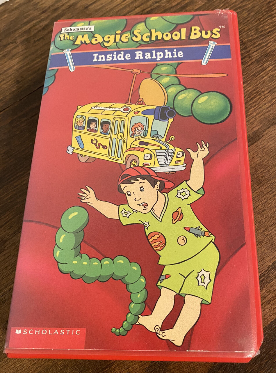 Scholastic’s 1995 The Magic School Bus Inside Ralphie VHS Red Clam ...