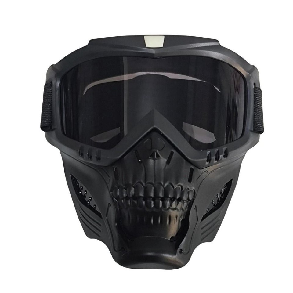 Head-mounted Skull Ghost-shape Glasses Mouth Filter Motocross Skulls ...