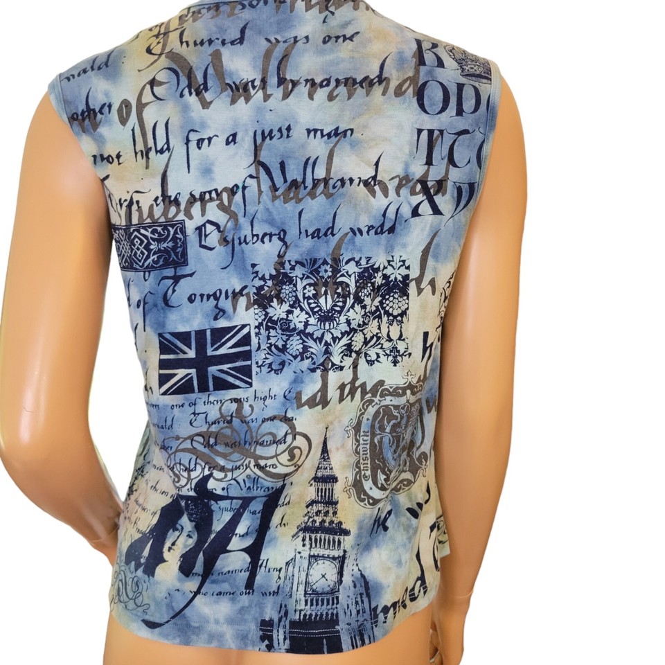 Glima Tank Top Womens XL Juniors Graphic Y2K | eBay