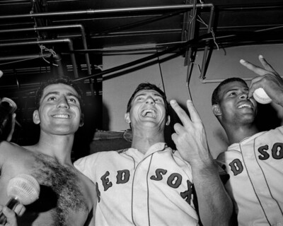 Rico, Yaz and Reggie Smith '67 Impossible Dream B&W 8x10 Red Sox Photo ...