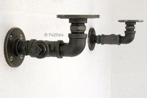 Urban industrial retro steampunk shelf shelving brackets (Pair) by ...