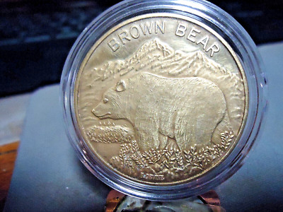 ALASKAN BROWN BEAR (Grizzly Bear), ALASKA THE LAST FRONTIER TOKEN | eBay