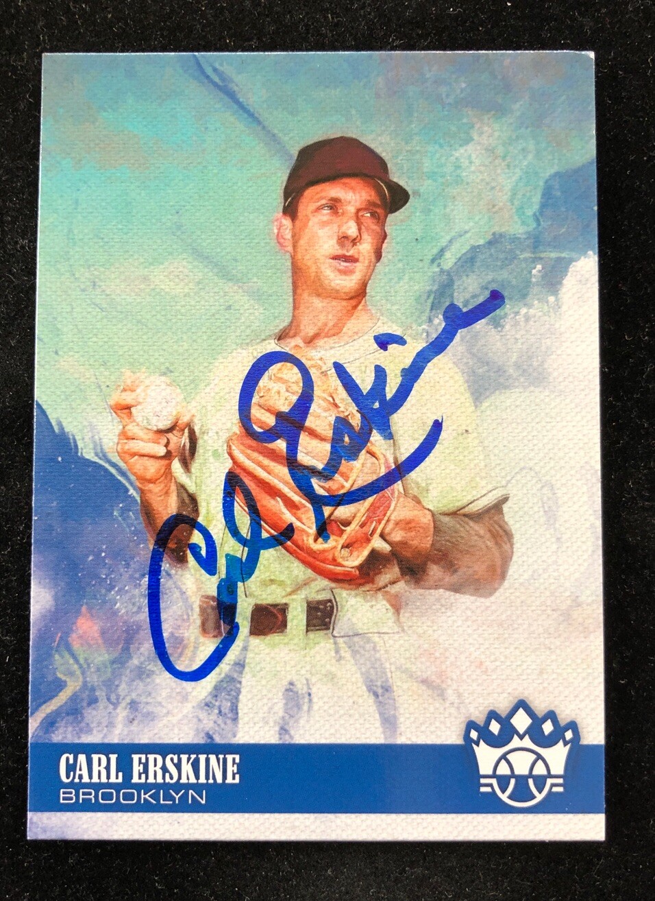 CARL ERSKINE 2018 PANINI AUTOGRAPHED SIGNED AUTO BASEBALL CARD 36 ...