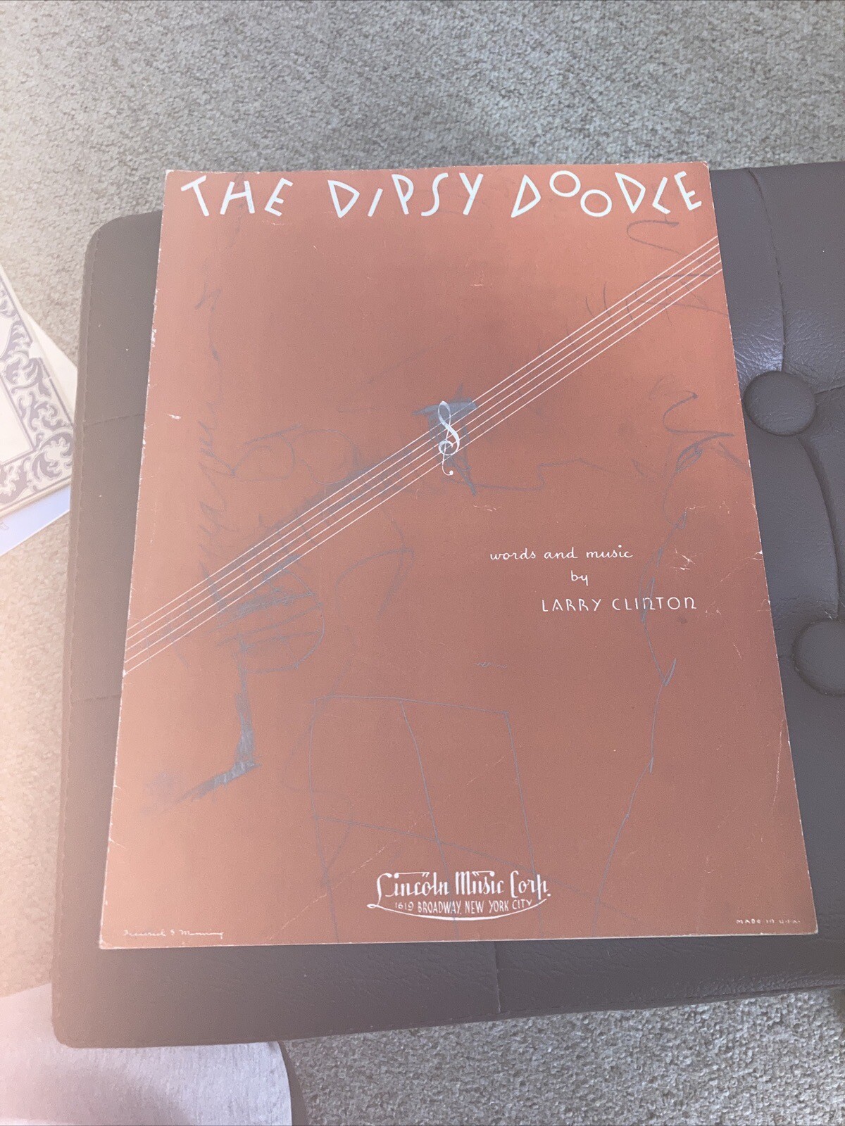 Vintage Sheet Music The Dipsy Doodle 1937 Larry Clinton | eBay