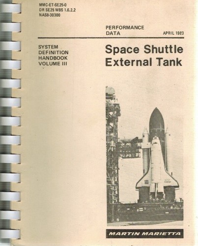 Space Shuttle external tank performance data book - Martin Marietta ...