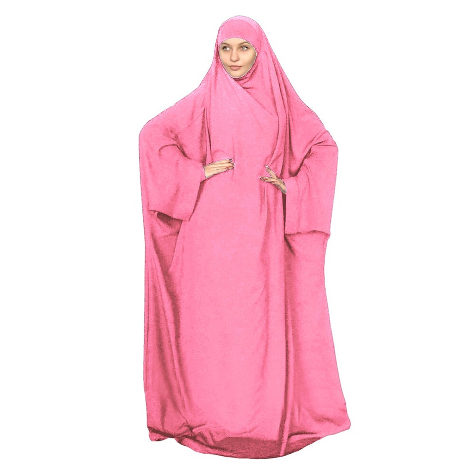 Overhead Abaya Caftan Muslim Women Ramadan Prayer Burqa Khimar Dress ...