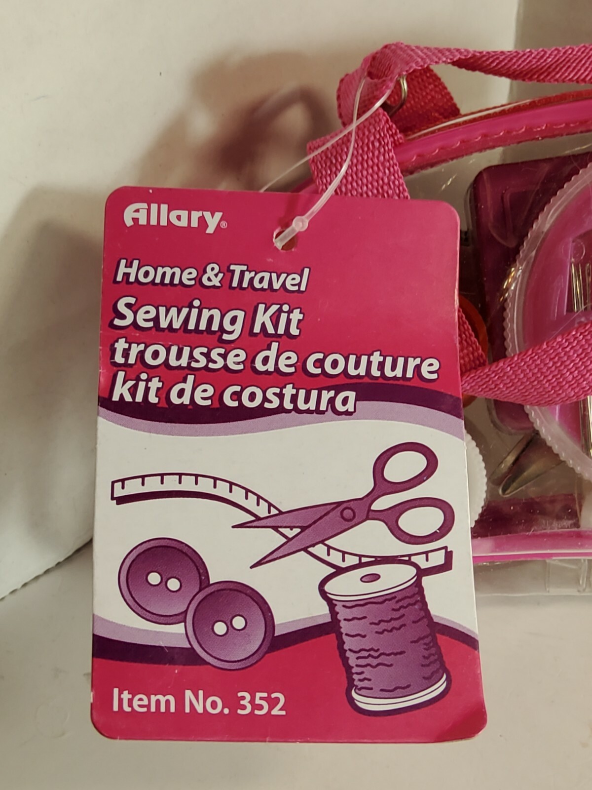 ALLARY No.352 HOME & TRAVEL SEWING KIT - PINK TRIM CASE | eBay