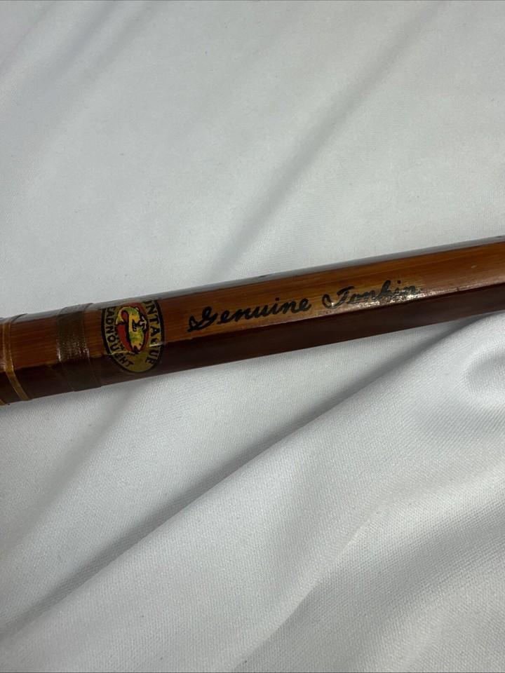 Vintage Montague Dreadnought Genuine Tonkin 6 ft Boat Fishing Rod - Two ...