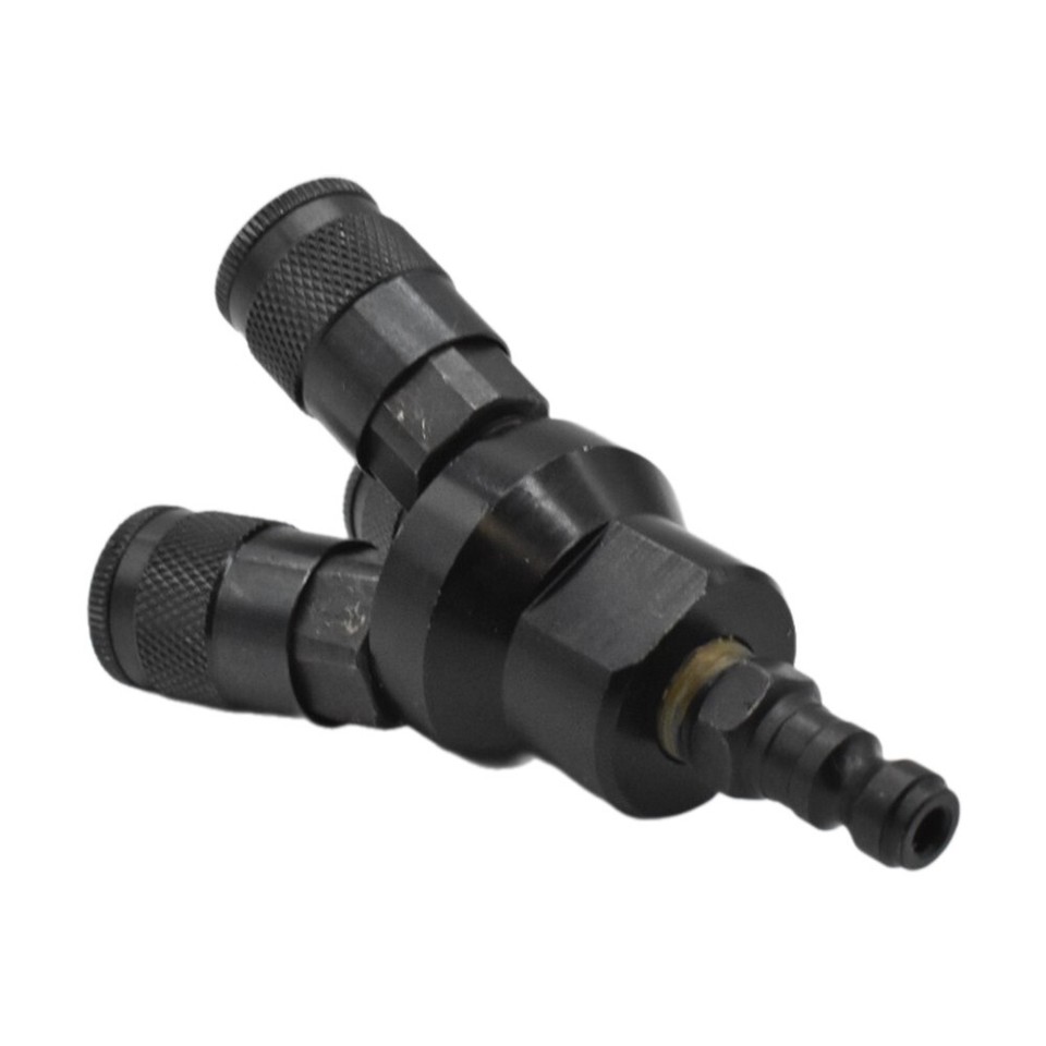 FPM44-KA4 Aluminum Round Manifold with Three 1/4 Inch Steel Automotive ...