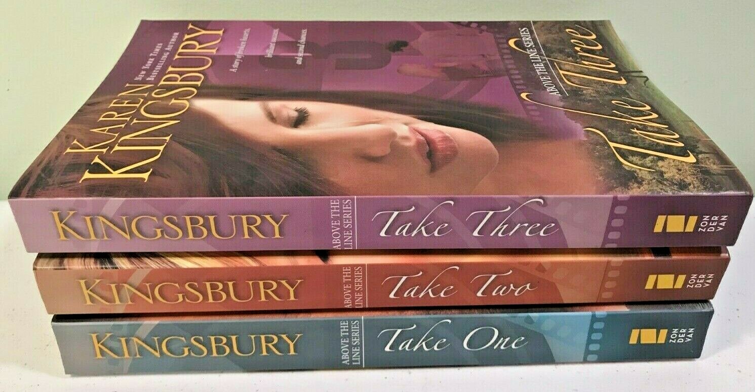 Lot 3 Karen KINGSBURY Above the Line series books Take 1 2 3 ...