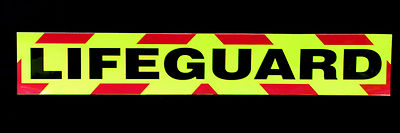 Lifeguard Fluorescent Magnetic Warning Sign | eBay UK