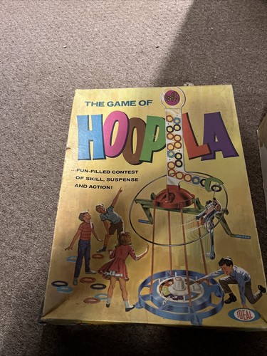 Vintage The Game of Hoopla Ideal Toy Corporation 1966 Complete For ...