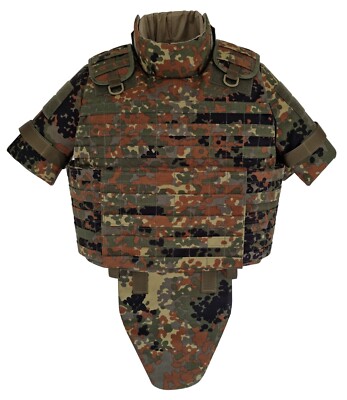 5XL Full Body Armor Vest Flectarn 3A Tactical Plate Carrier MOLLE ...