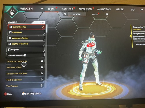 Apex Legends Acc Lvl 256 Smurf Ready Wraith Heirloom “hopes dawn” Nae ...
