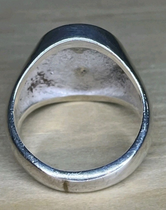 Retired James Avery 14k Alpha And Omega Signet Ring Sterling 925 Size 8 ...