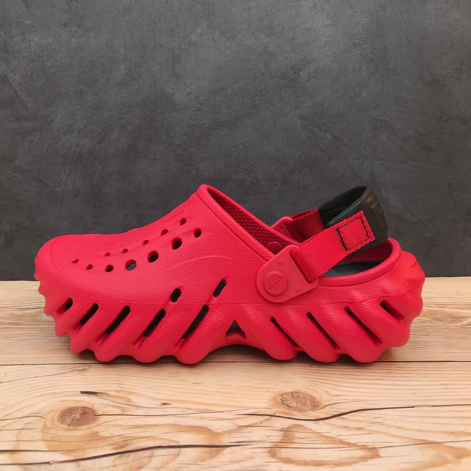 Crocs Echo Clog Red & Black Select-a-Size | eBay
