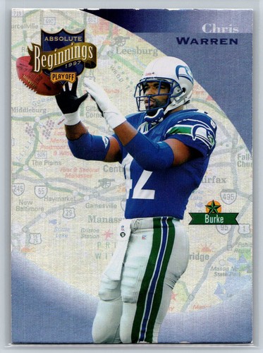 1997 Playoff Absolute Beginnings Chris Warren Seattle Seahawks #136 | eBay