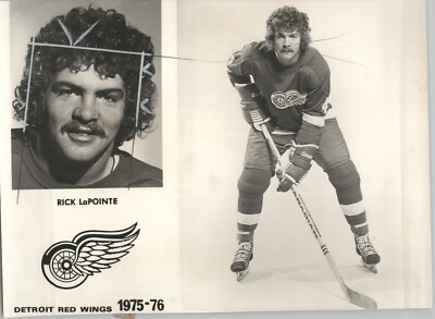 DETROIT Red Wings HOCKEY Player RICK LAPOINTE Vintage 1975 Press Photo ...