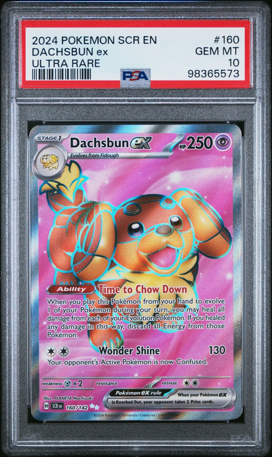 Dachsbun ex 2024 Scarlet & Violet: Stellar Crown #160/142 Ultra Rare ...