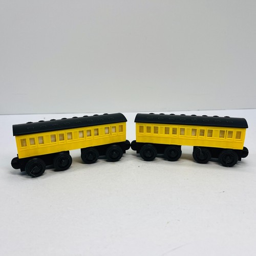 Wooden Railway Compatible Yellow Passenger Coachs Custom Thomas ...