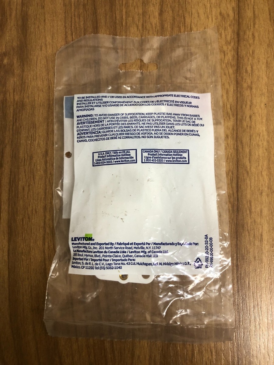 Leviton Lv 6 Inserts Space Leviton 20A White Commercial Grade 5 20R