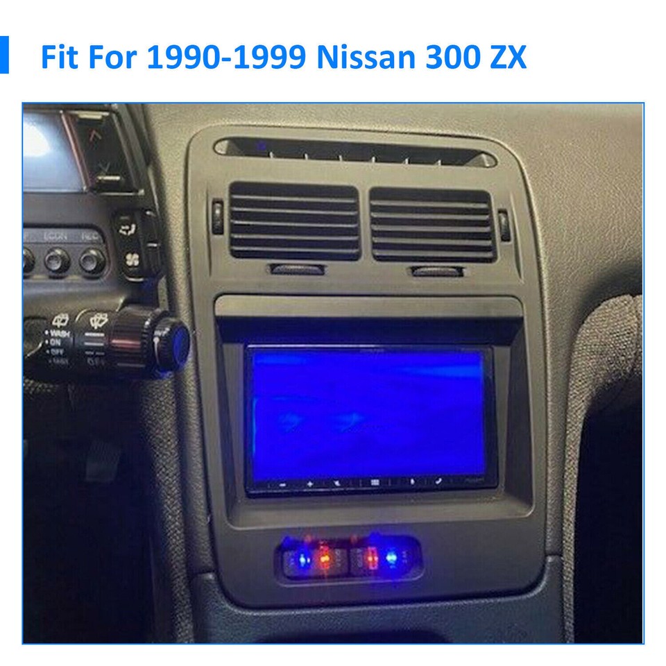 For Nissan 300ZX 1990-1999 Double Din Radio Dash Bezel Kit with Stock ...
