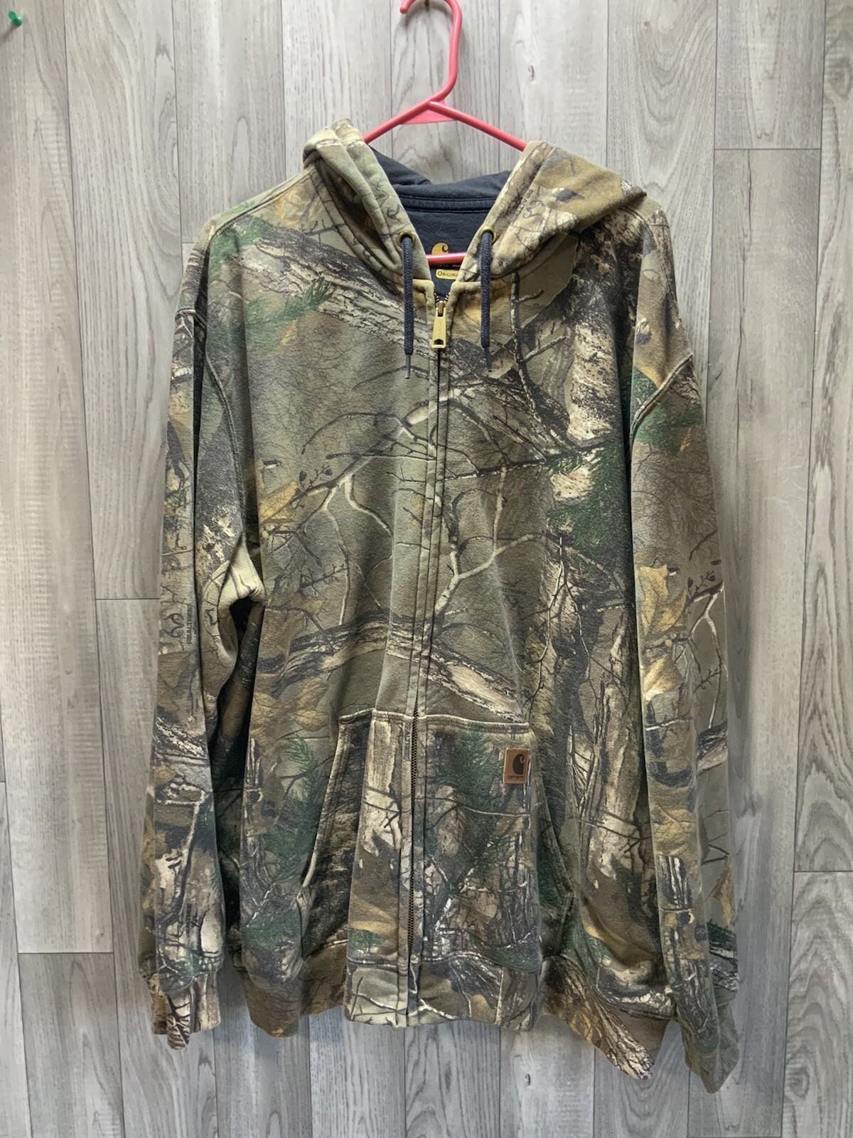 Vintage Carhartt Real Tree Camo Hoodie Sweatshirt Zip… - Gem