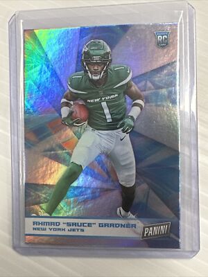 2022 Panini NFL AHMAD "SAUCE" GARDNER RC Player of the Day Foil Jets ...
