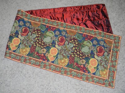 Tapisserie Tapestry Renaissance Woven Art Summer Fruit Table Runner 71. ...