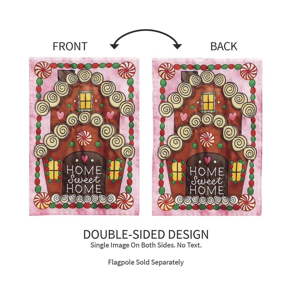 Home Sweet Home Applique Garden Flag | eBay UK