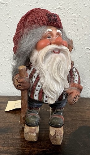 Den Scenska Hustomten Swedish Skiing Santa Claus Elf Troll Allan Fink ...