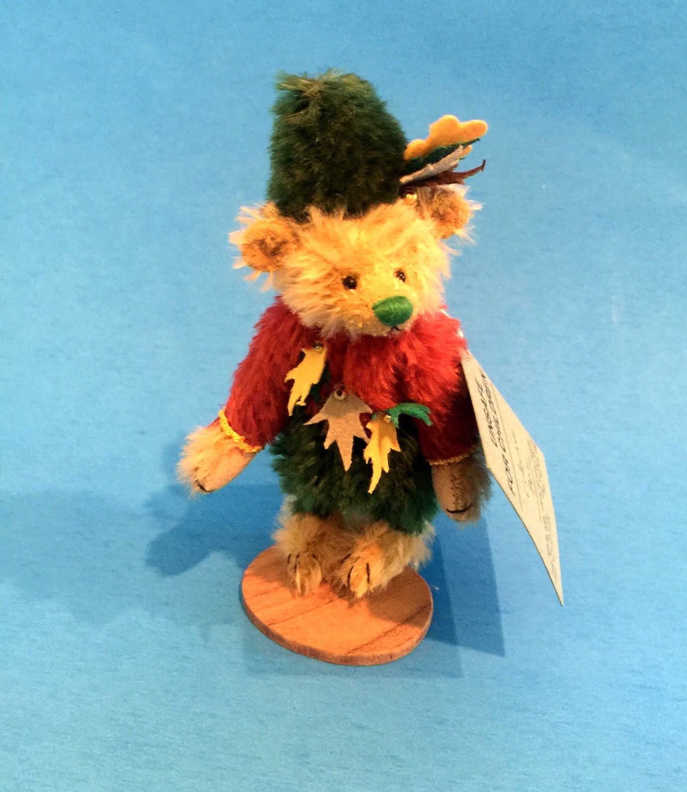 DEB CANHAM "PETER PAN" GOLDEN BROWN MOHAIR MINIATURE 4 1/2" BEAR ...