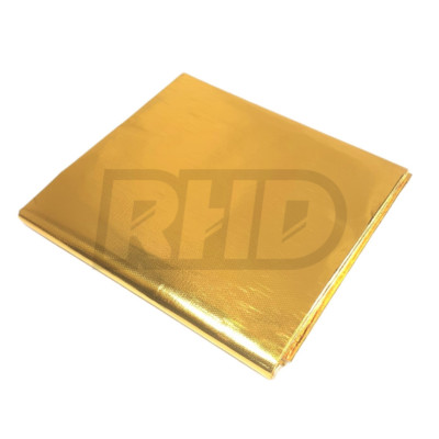 RHD 1M x 1.2M GOLD ADHESIVE HIGH TEMPERATURE HEAT REFLECTIVE SHEET ...