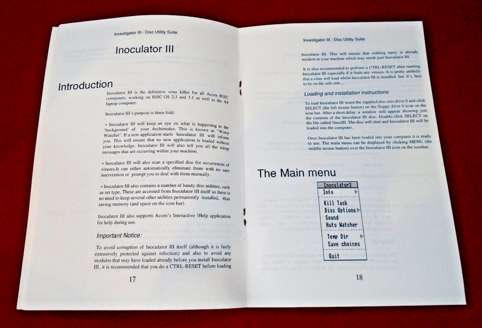 Paire De Enquêteur III Guides Vol. 1 & 2 pour Acorn Risc OS Vertical ...