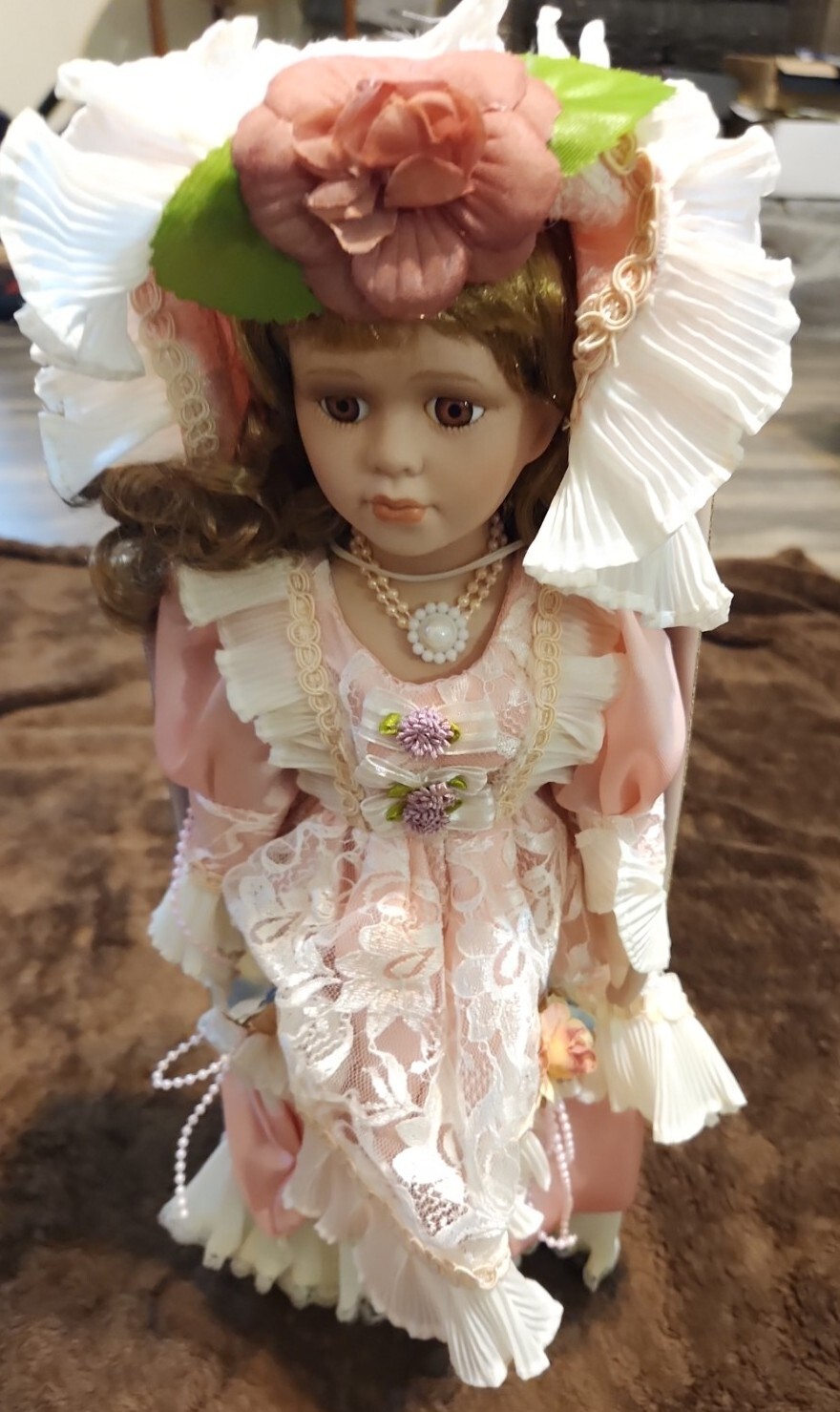 The Classique Collection Porcelain Jess Doll 16in Comes With Stand | eBay