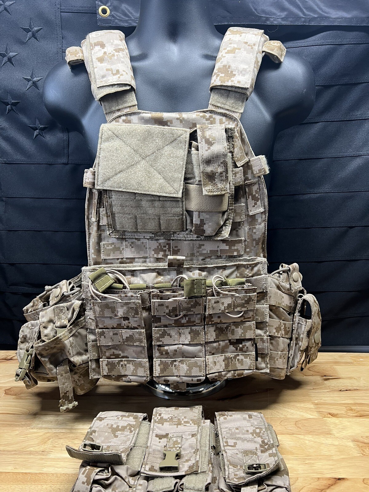LBT 6094B Large Plate Carrier NSW DEVGRU AOR1 Desert Digital USED W ...