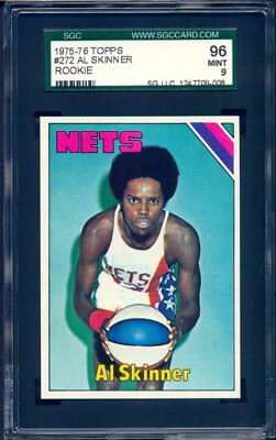 1975-76 TOPPS NBA ABA BASKETBALL #272 Al Skinner Rookie SGC 9 MINT N Y ...