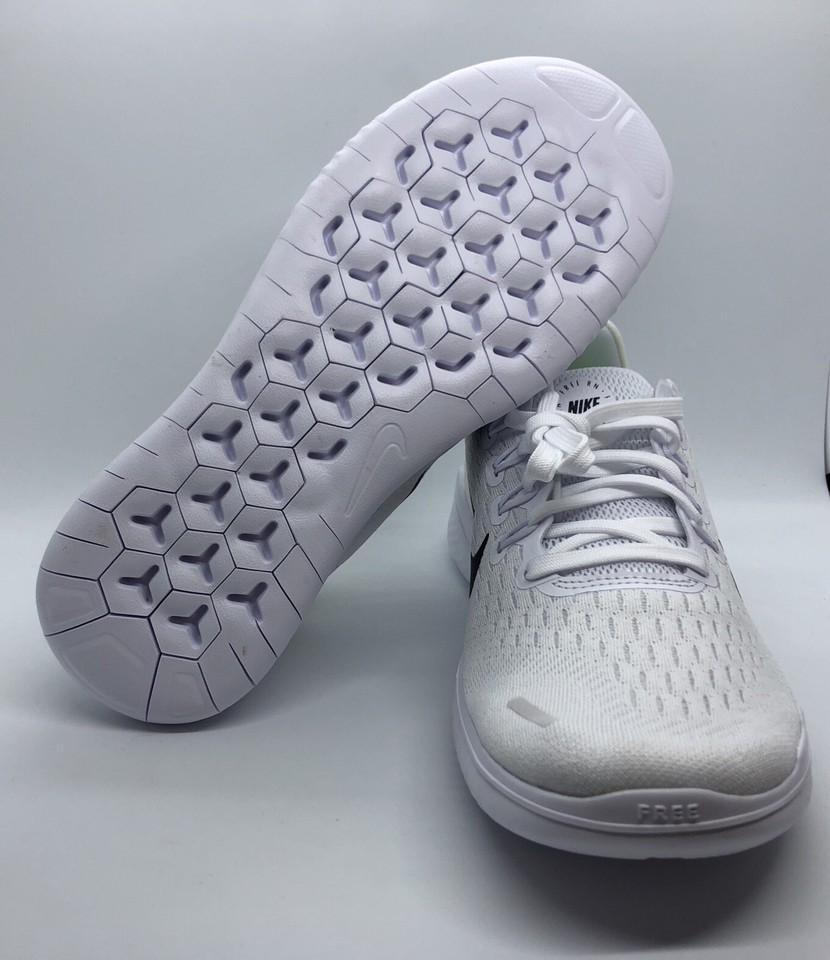 NEW Nike Free RN 2018 Low Women's Running Shoes White Black 942837-100 ...