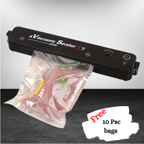 220V/110V Black Vacuum Sealer Packaging Machine with Free 10pcs Vacuum ...