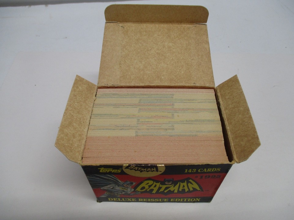 1989 TOPPS BATMAN 1966 Deluxe Reissue Edition 143 Card Set in Box CM726 ...