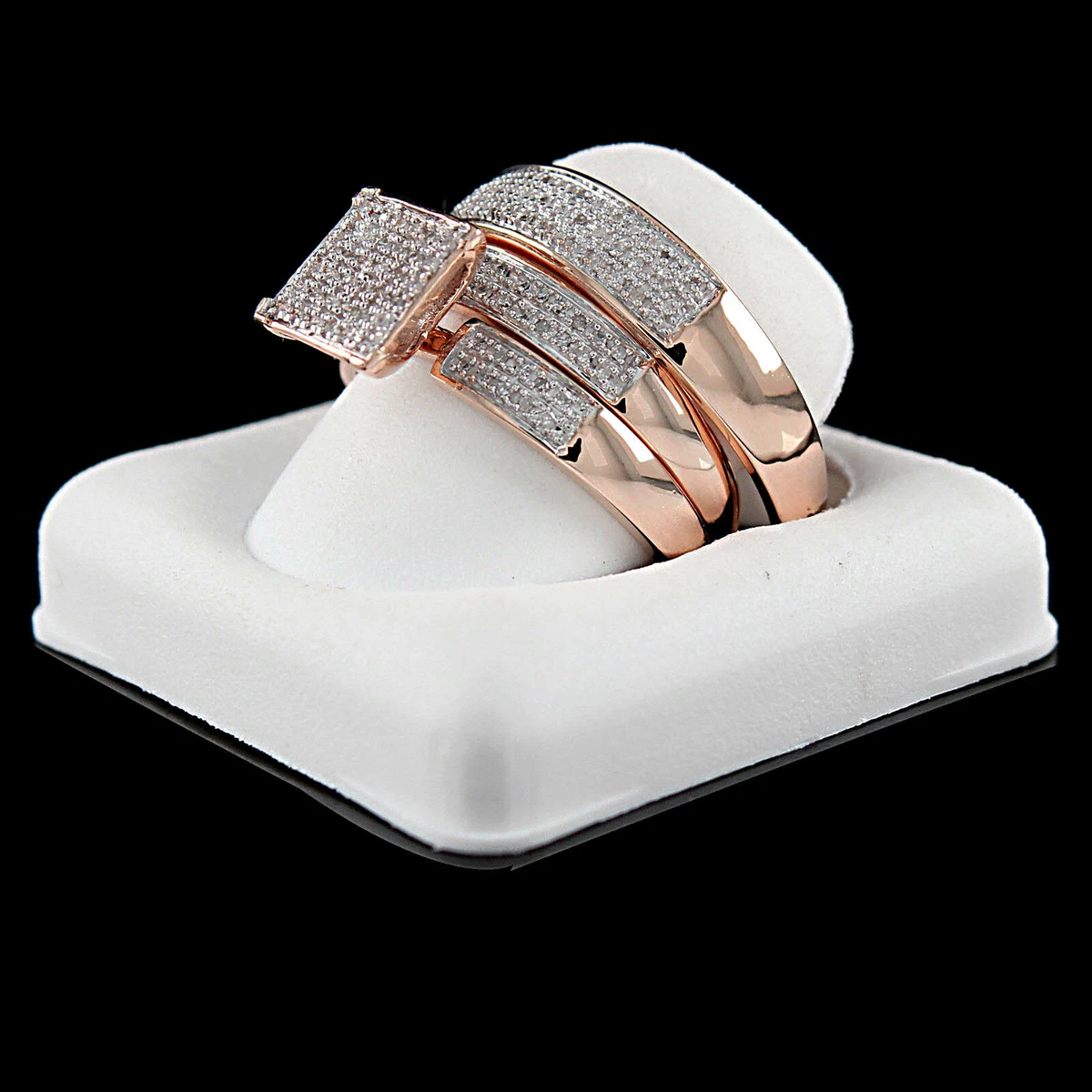 Gold Wedding Ring Sets For Bride And Groom