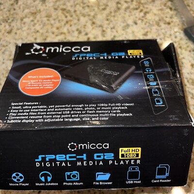 Micca Speck G2 1080p Full-HD Digital Media Player HDMI USB SD/SDHC ...